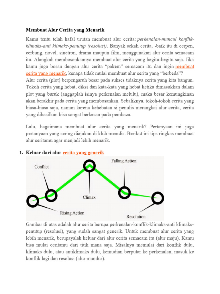 Membuat Alur Cerita Yang Menarik | PDF