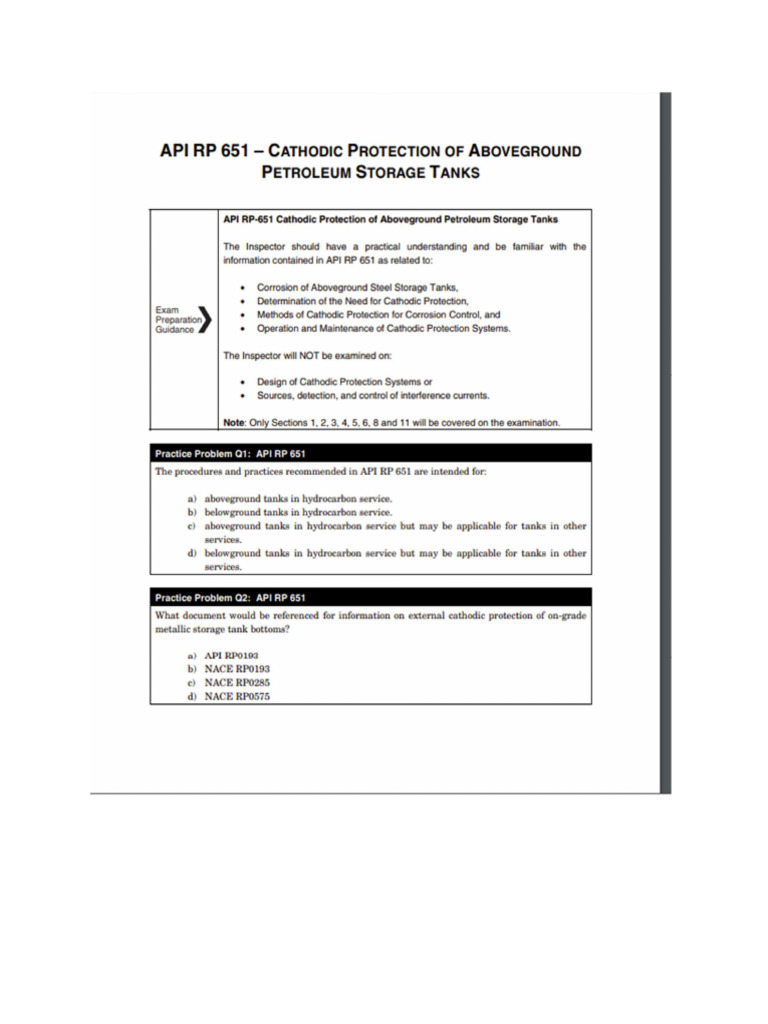 API 651 Casti | PDF