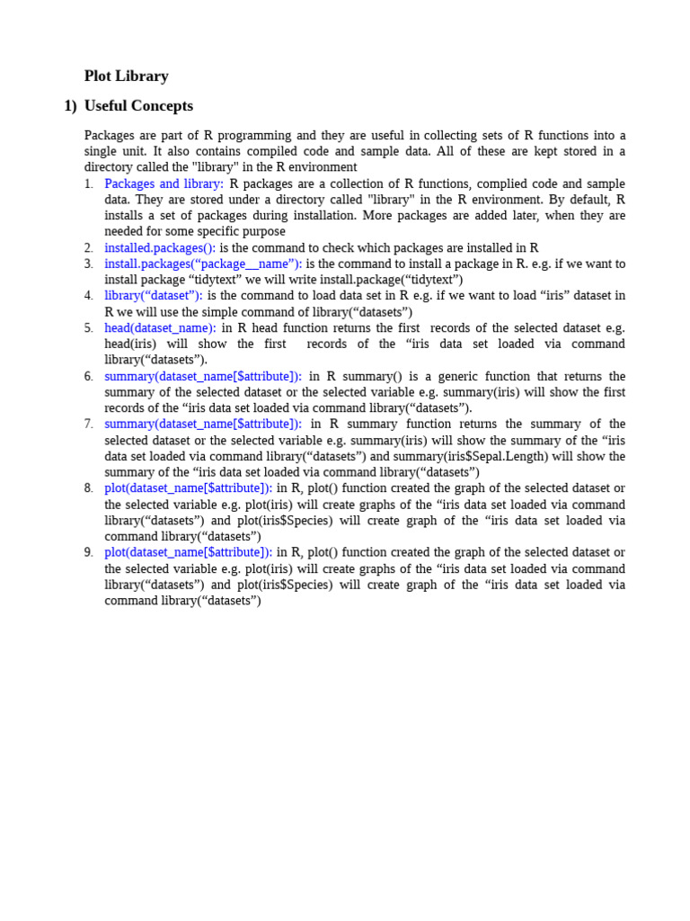 Plot-Library-handouts | Download Free PDF | Library (Computing) | R ...