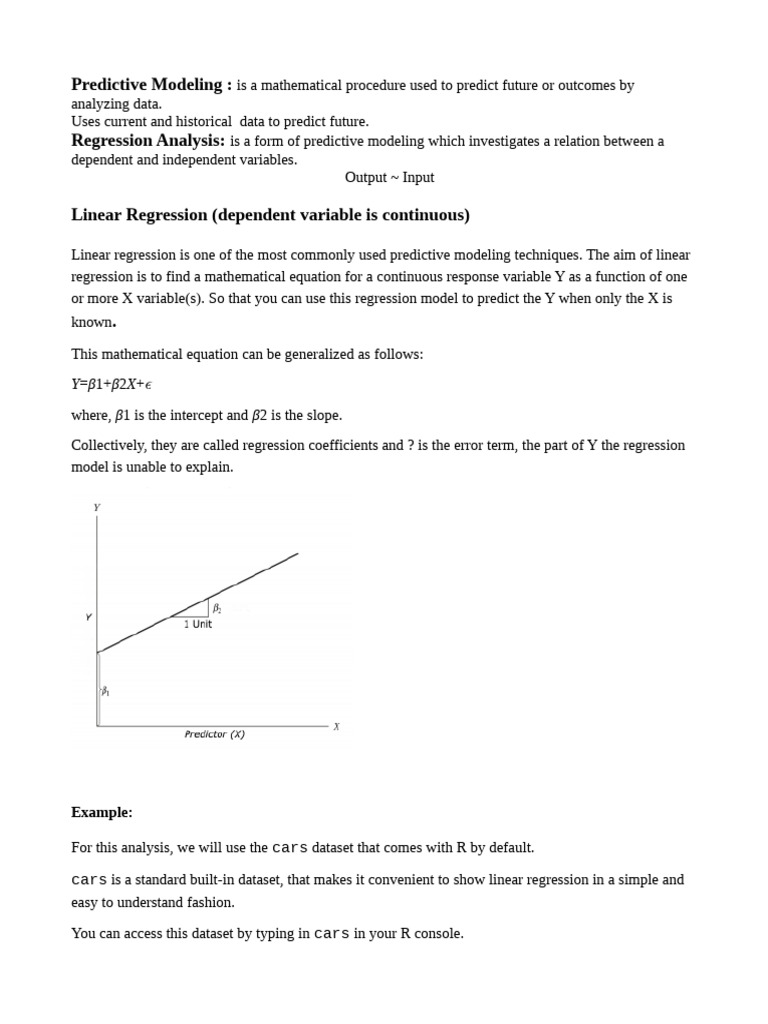 Predictive Modeling-Handouts | PDF | P Value | Regression Analysis