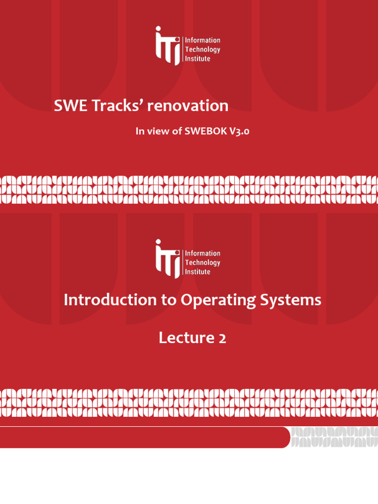 OS - Lect 2 - Ahmad Abdelfattah - 3 - months-ITI | PDF | Input/Output | Operating System