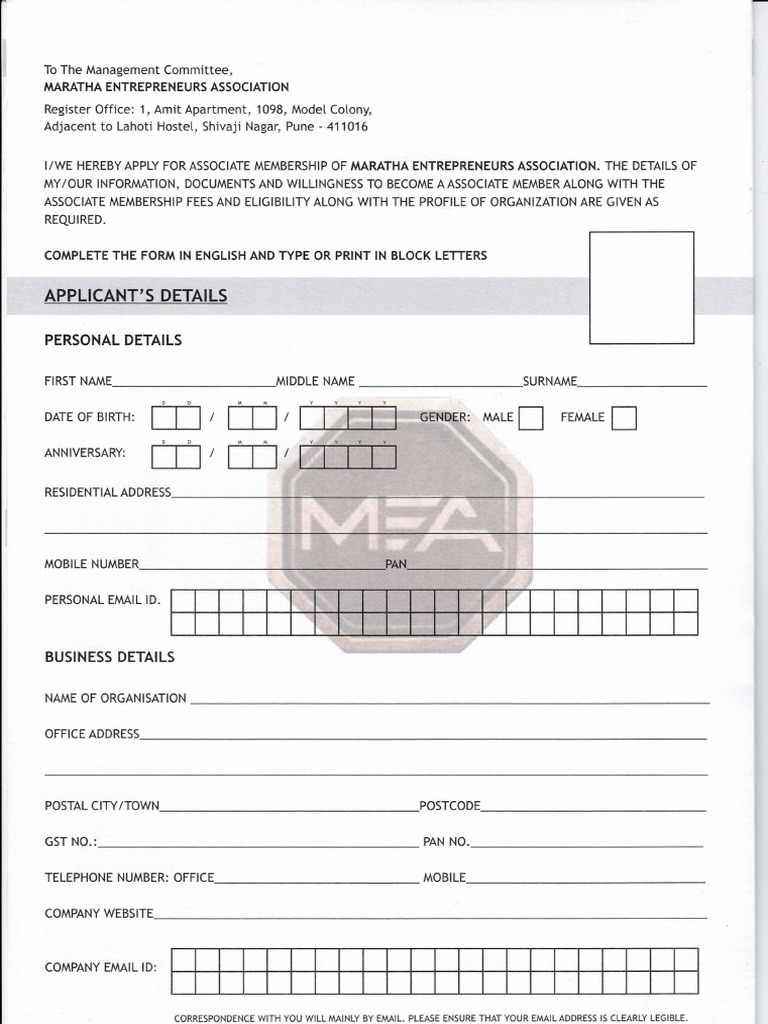 MEA Form-2 | PDF