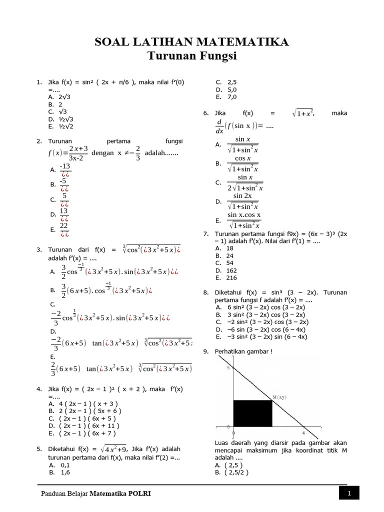 Fungsi Turunan | PDF