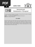 Class 5 IOM Sample Paper | PDF | Numbers | Mathematics