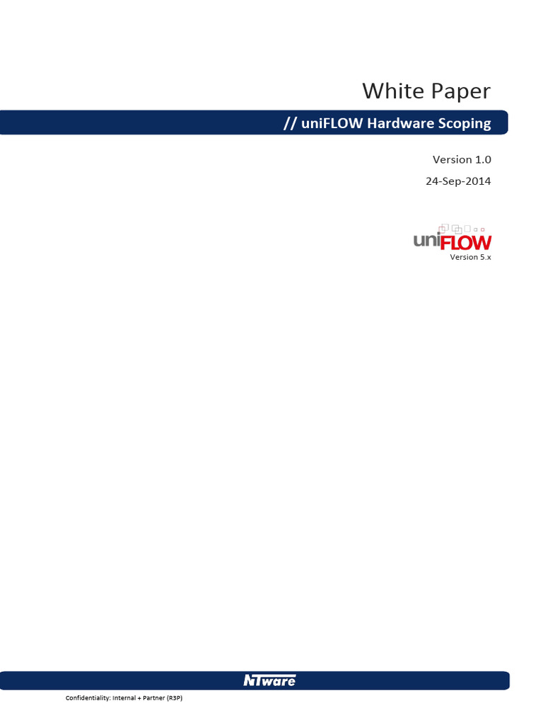 uniFLOW Hardware Scoping - V1.0 | PDF | Server (Computing) | Random Access Memory