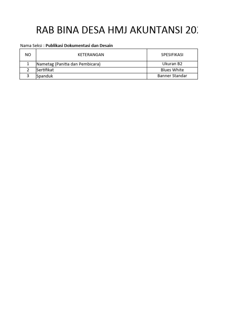 Rab PDD Bindes 2024 | PDF