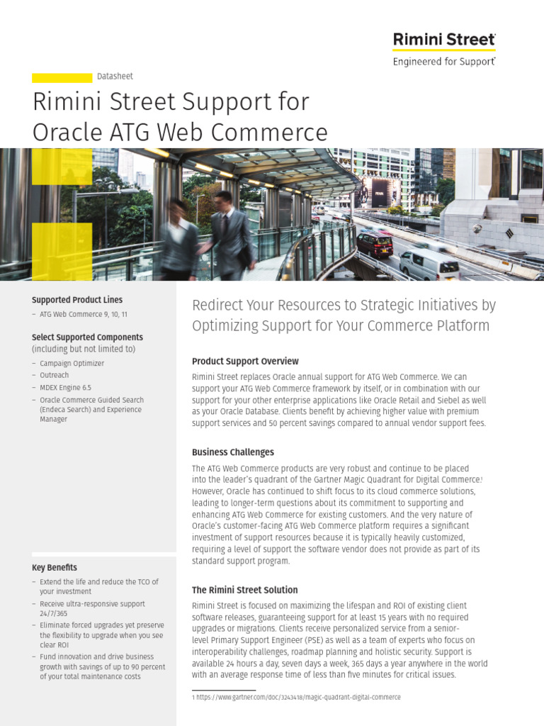 Rimini Street Datasheet Oracle ATG Web Commerce | PDF ...