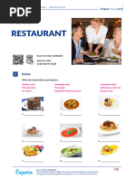 Restaurant Vocabulary for B1-B2 Learners | PDF | Waiting Staff ...