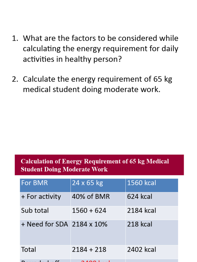 Energy Calculation | PDF