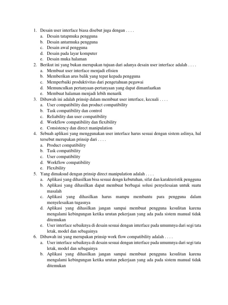 Prinsip Desain User Interface yang Tepat | PDF