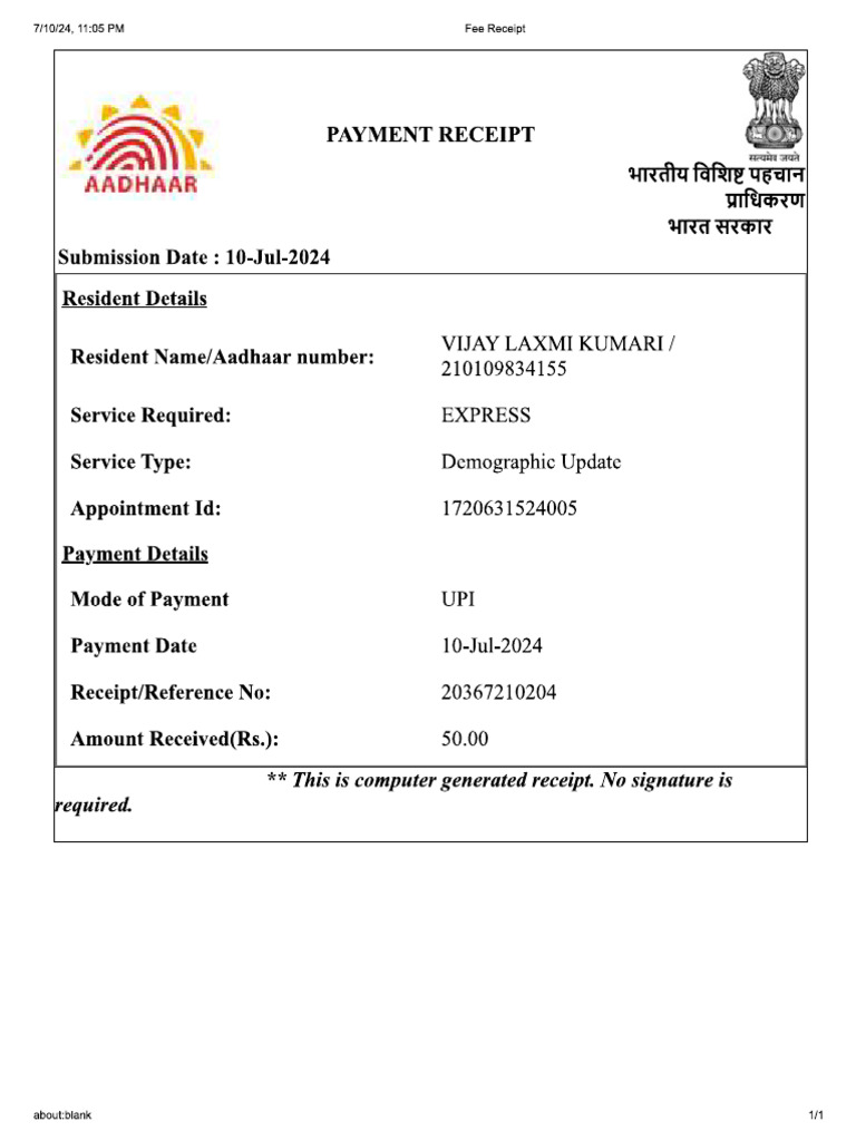 Appointment Slip | PDF