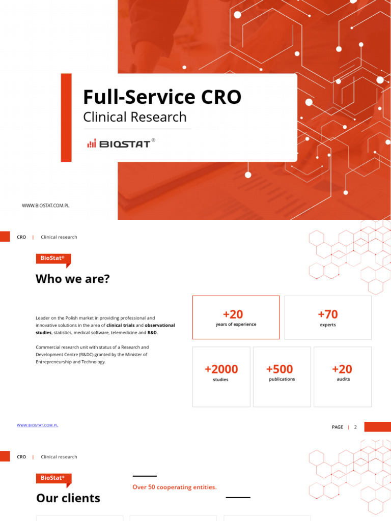 Biostat FullService CRO | PDF | Clinical Trial | Statistics