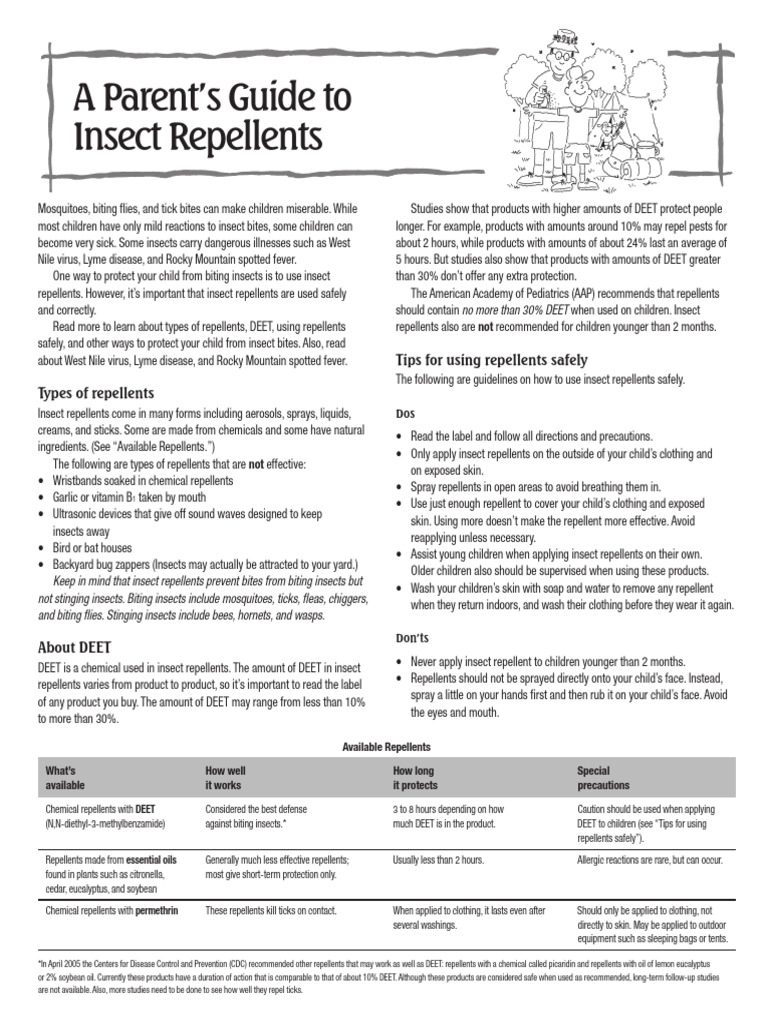 Insect Repellent | PDF | Lyme Disease | Medical Specialties