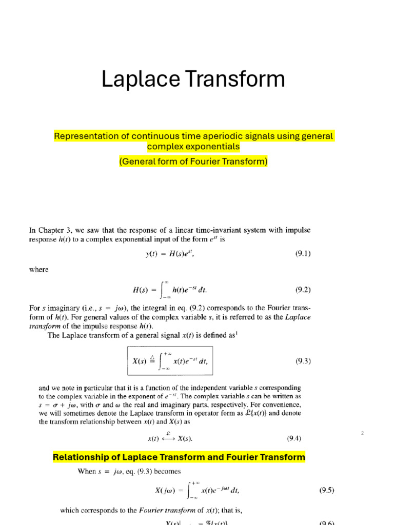 Laplace Transform Pdf