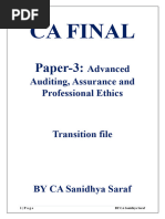 CAS 805 Single Financial Statements | PDF | Financial Audit | Auditor's ...