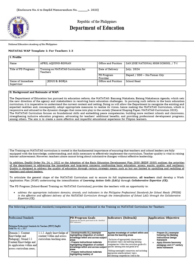Final_MATATAG WAP Template 1_For Teachers_SessionNo15_ROMAN | PDF ...