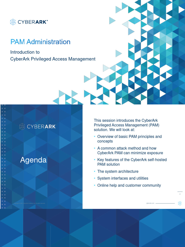 01-PAM-ADMIN Introduction To CyberArk PAM | PDF | Security | Computer ...
