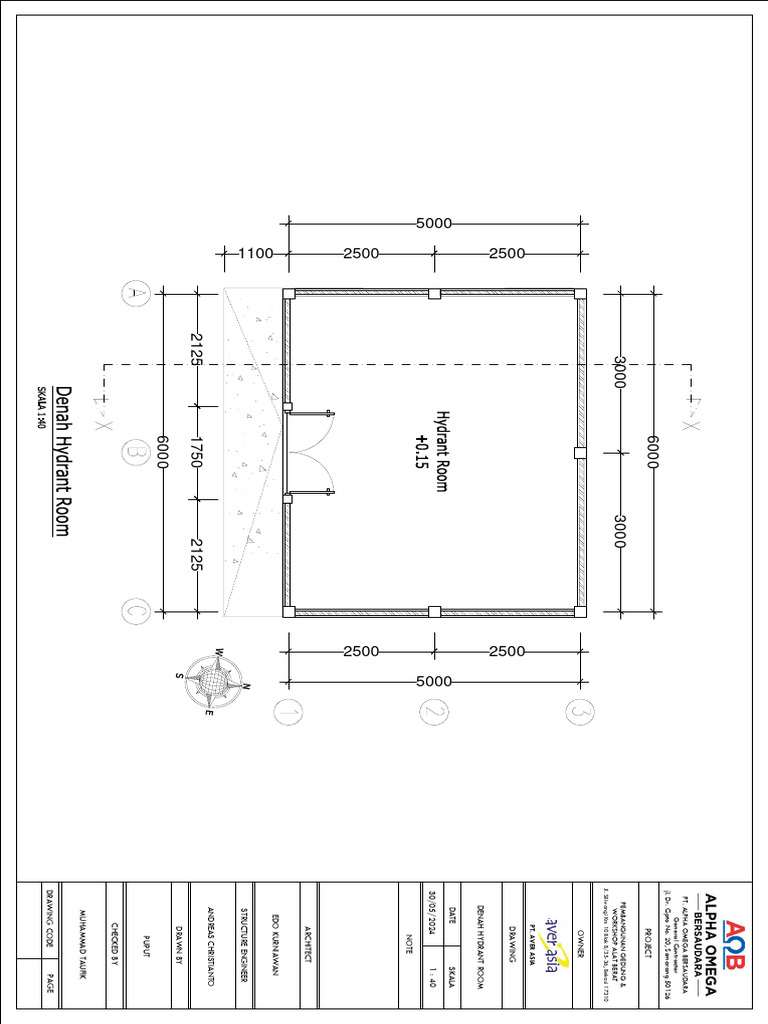 Denah Hydrant Room - 30052024 | PDF | Real Estate
