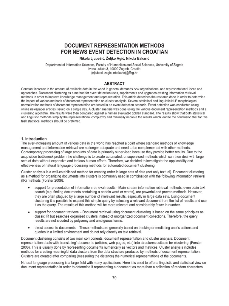 Ljubesic08 Document | PDF | Cluster Analysis | Information Retrieval