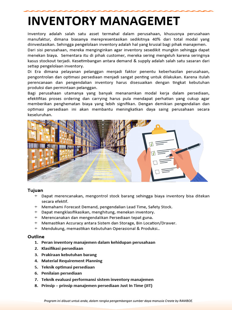 Broshure Inventory Management | PDF