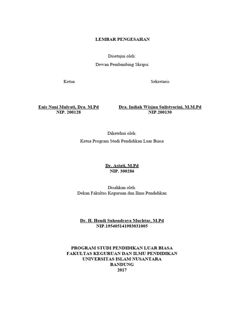 Lembar Pengesahan Moch | PDF