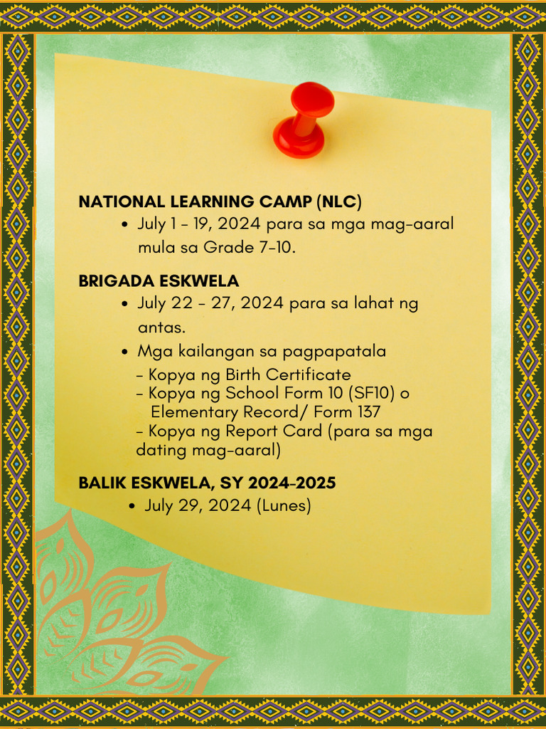 National Learning Camp 2025 Details | PDF | Travel