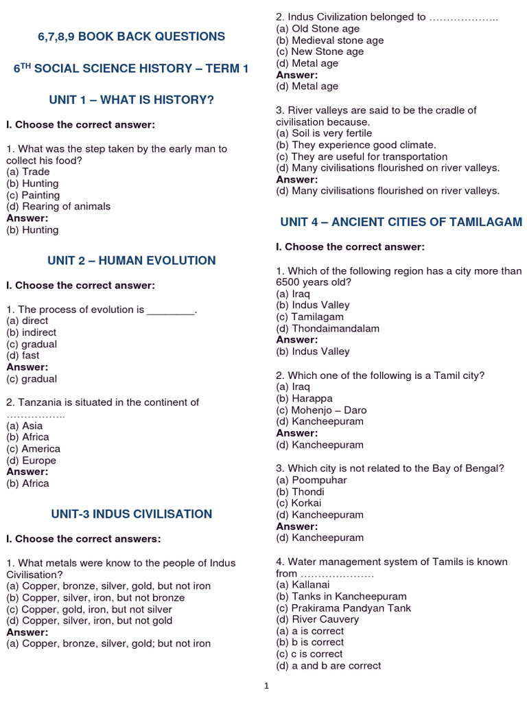 6th Social Science | PDF