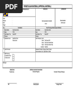 Form Persetujuan Material Lembar Approval | PDF