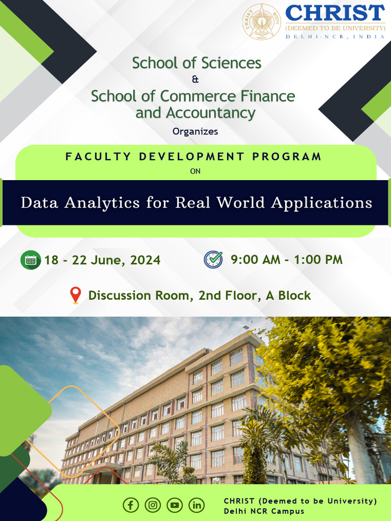 SOS FDP Brochure # | PDF | Machine Learning | Data Analysis