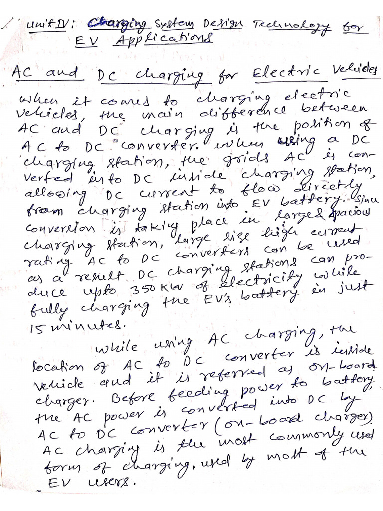 Unit Iv Charging System Design Pdf