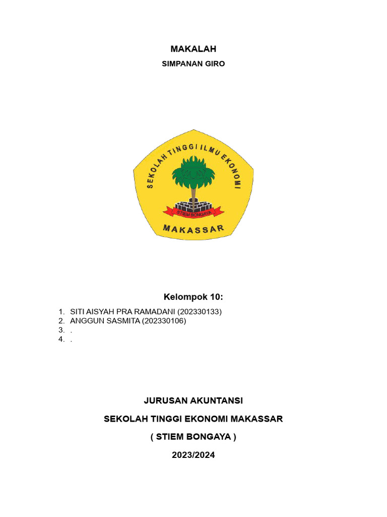 Simpanan Giro: Pengertian dan Manfaat | PDF | Bisnis