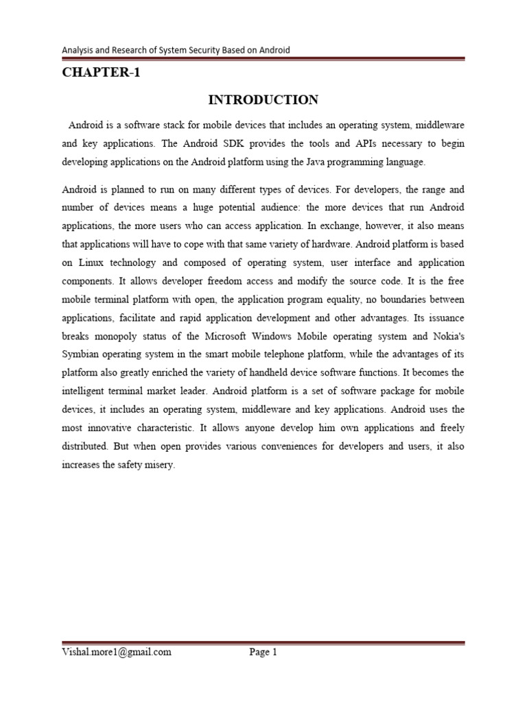 Android System Security Analysis | PDF | Android (Operating System ...