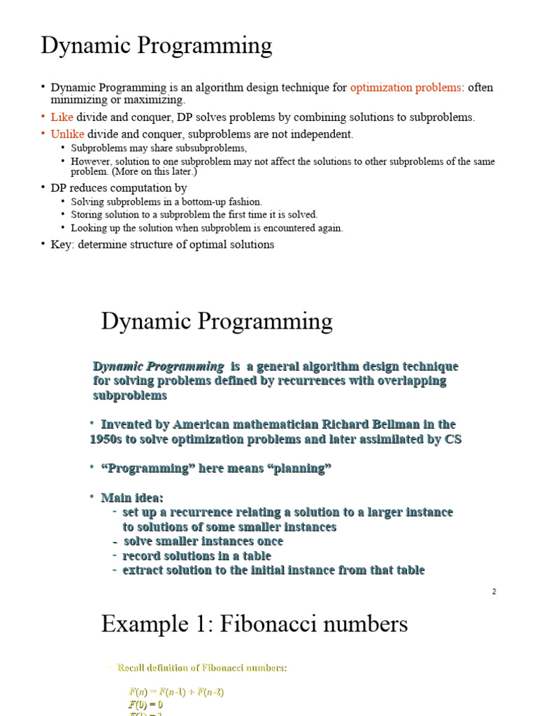Lecture 20 Pdf Dynamic Programming Computational Science 4838