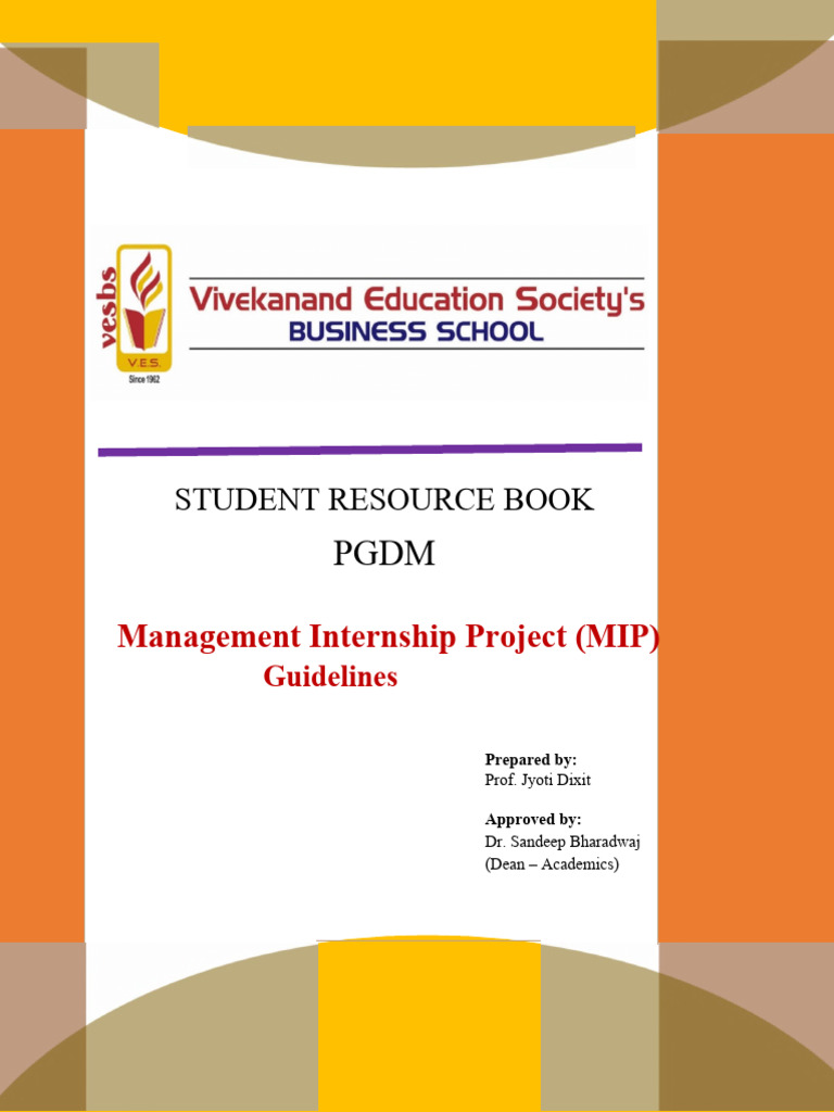 MIP-Resource Manual - 2024 - Final | PDF | Evaluation | Master Of Business Administration