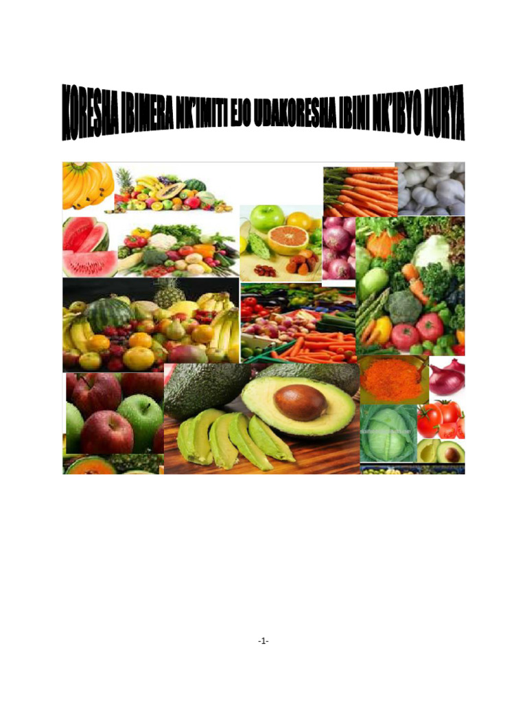 Ibimera Nk'imiti Imana Yaduhaye | PDF