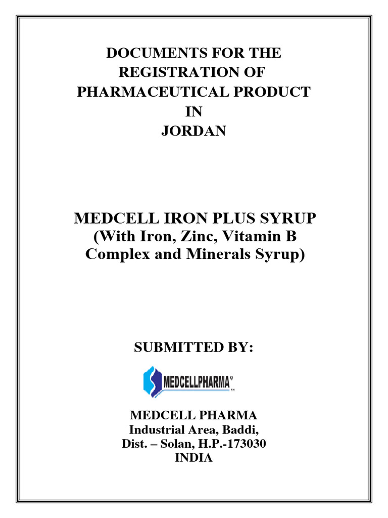 Medcell Iron Plus Syrup | PDF | Minerals | Transition Metals