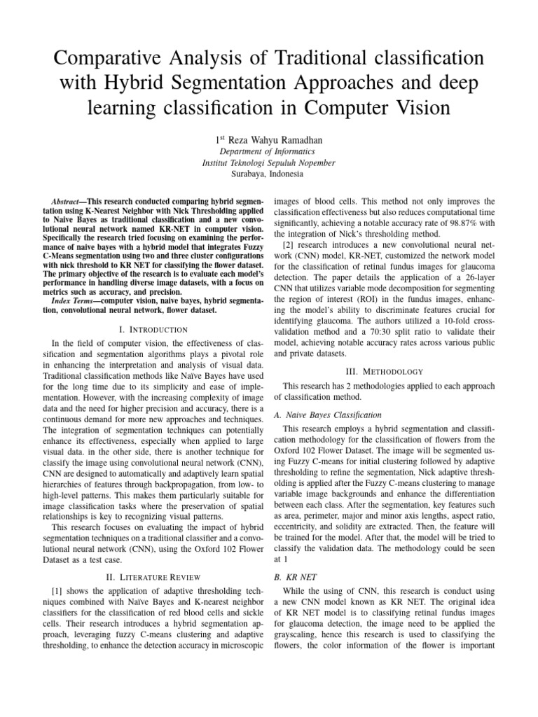 Computer Vision Pdf Image Segmentation Artificial Neural Network