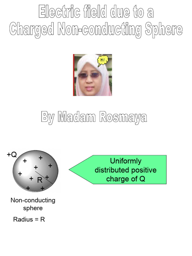 Chap12-Electric Field of Non-Conducting Sphere | PDF | Sphere | Electric Field