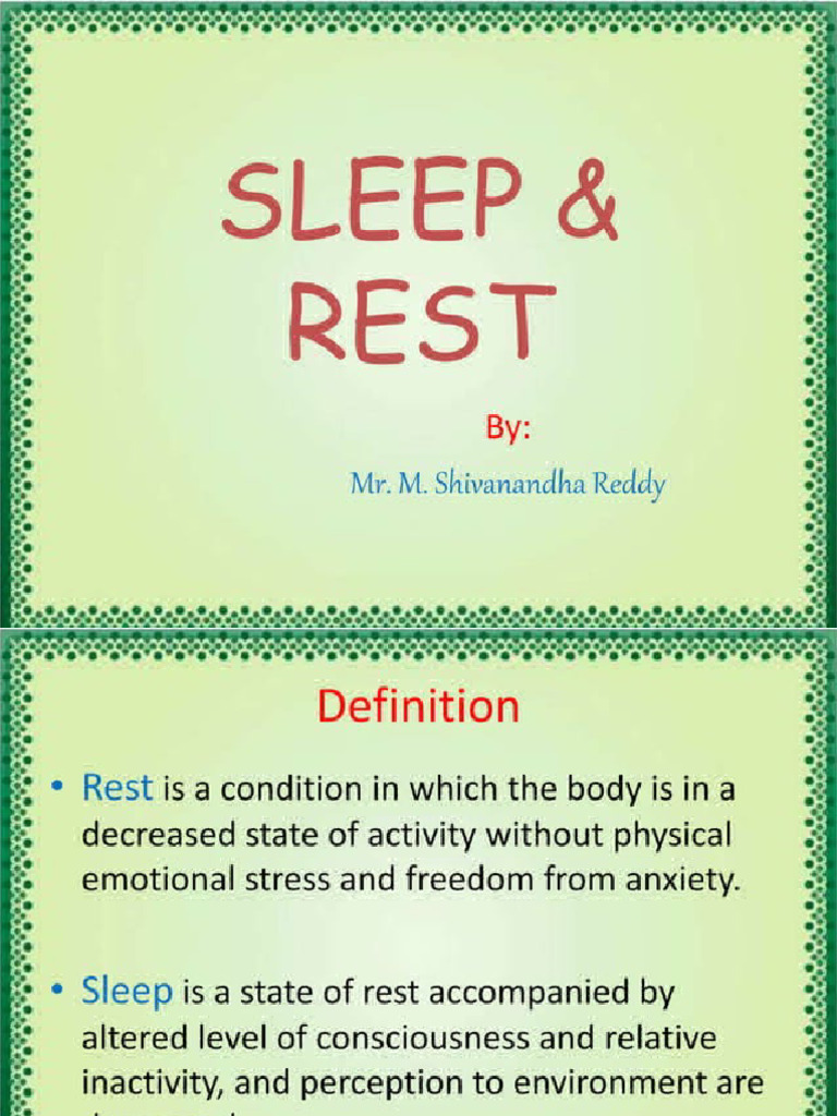 Sleep &rest PPR | PDF