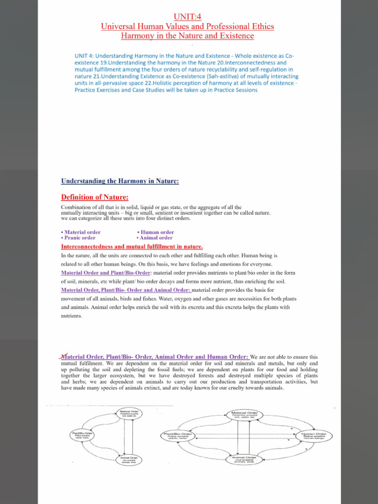 Unit 4 UHV | Download Free PDF | Nature | Soil