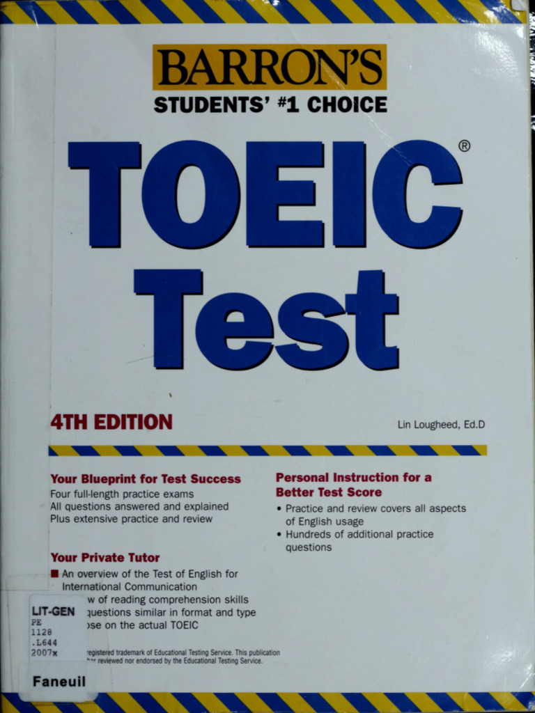 Barrons TOEIC | PDF