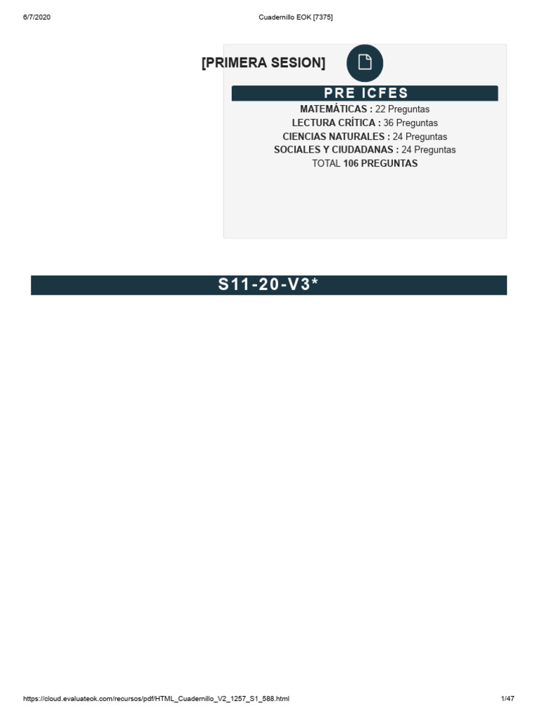 (Primera Sesion) : Pre Icfes | PDF | Métodos y materiales de enseñanza