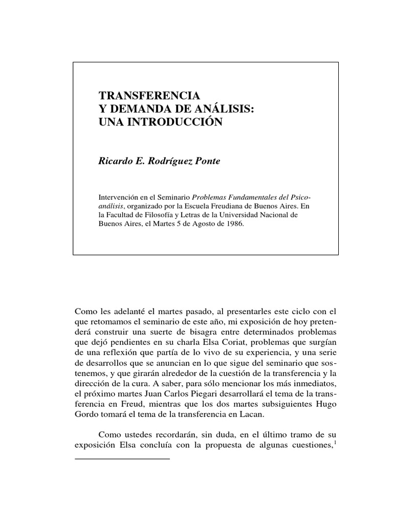 1986-Transferencia y Demanda de Análisis: Una Introducción (RICARDO ...