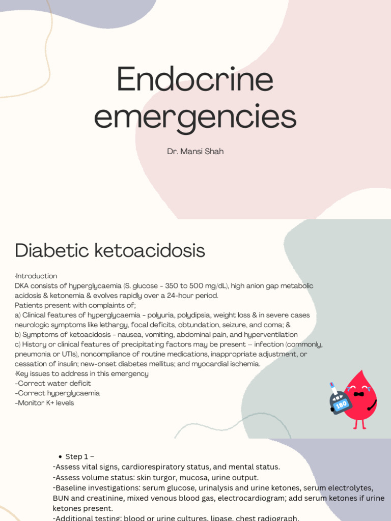 Endocrine Emergencies | PDF | Hyperglycemia | Clinical Medicine