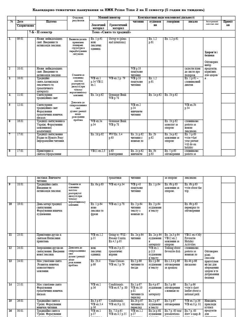 7-B Prime Time 2 (2 Term) 2022 | PDF