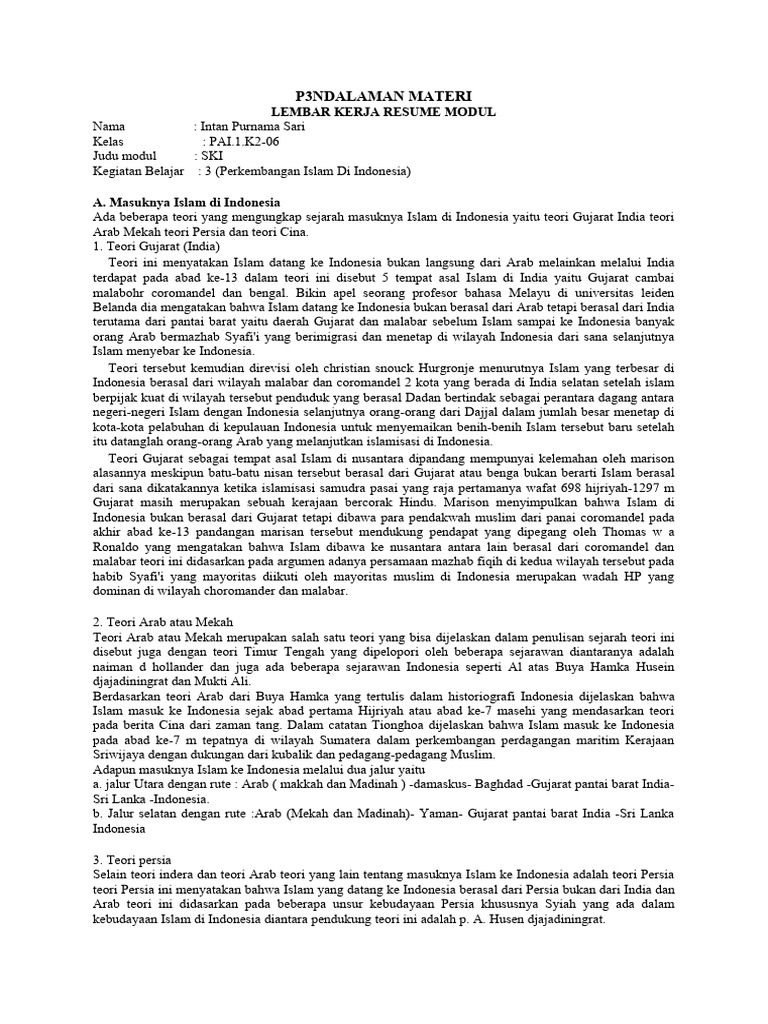 Resume Modul Ski KB-3 | PDF