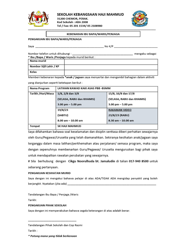 2_SURAT KEBENARAN IBU BAPA PENJAGA | PDF