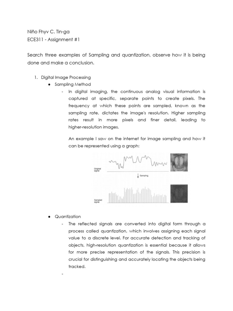 Assignment Signals | PDF | Sampling (Signal Processing) | Image Resolution