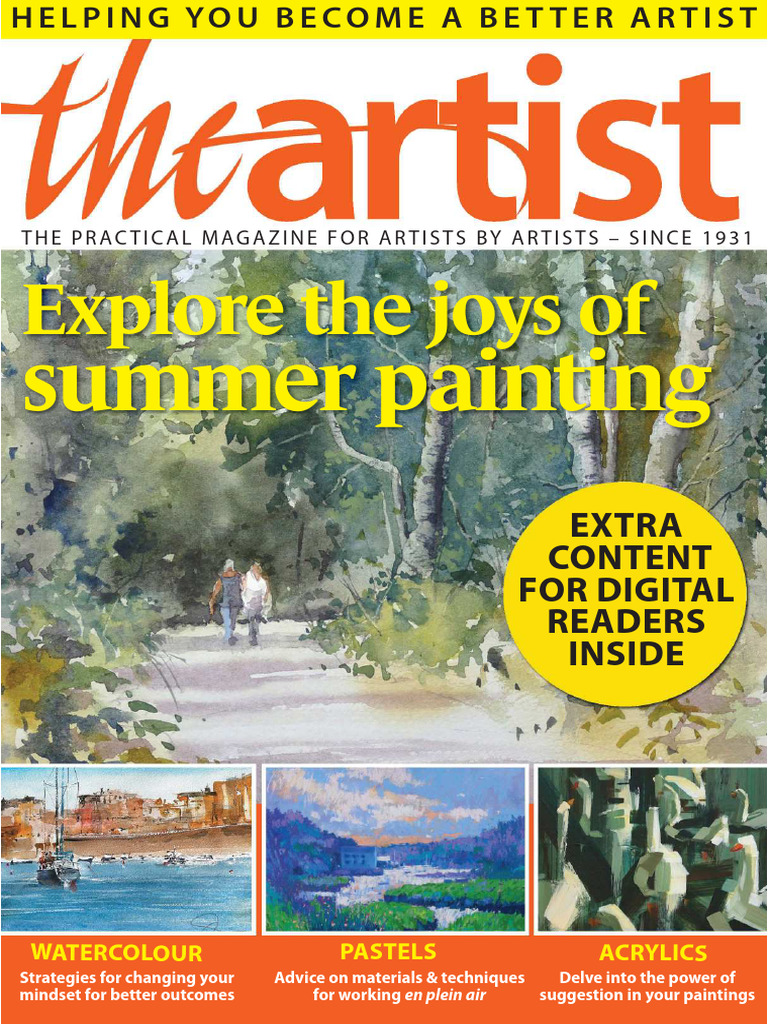 The Artist 2023 08 Pdf Drawing Paintings
