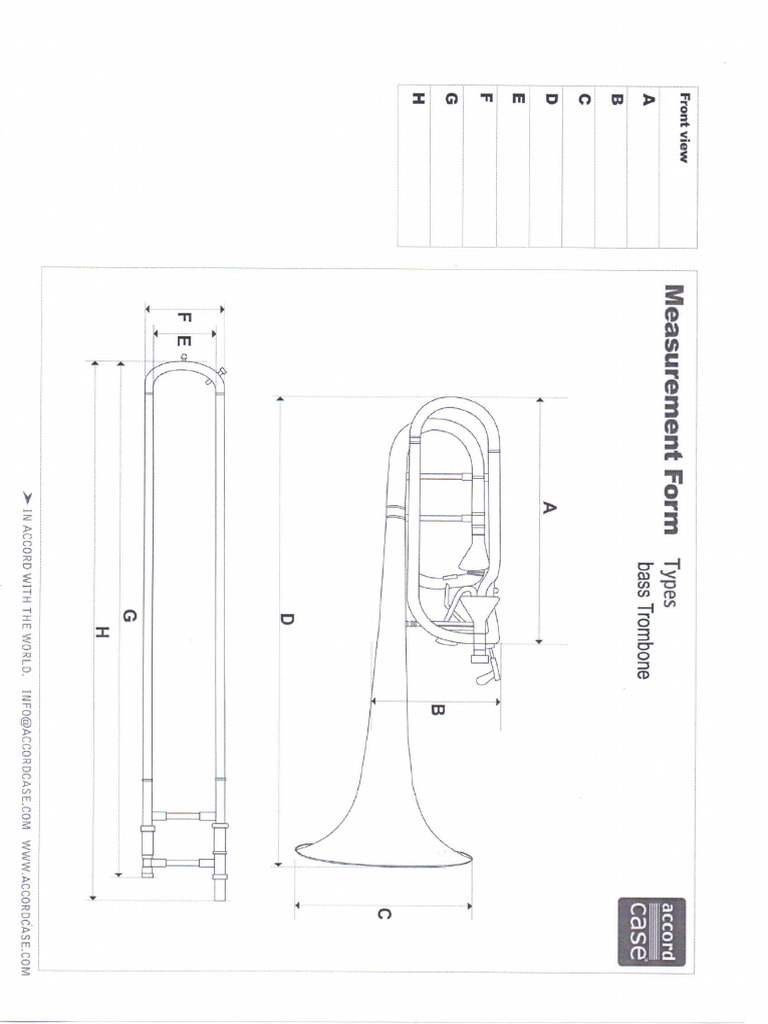 trombone-measurement-form | PDF